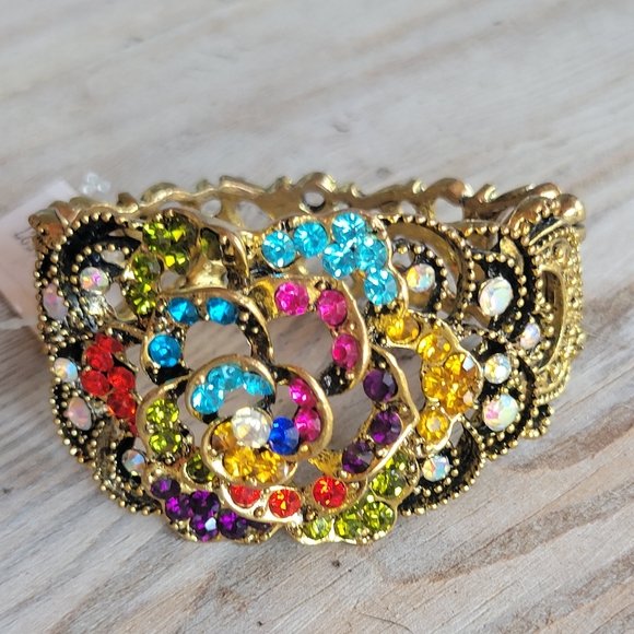 Jewelry | Nwt Jeweled Cuff Bracelet | Poshmark